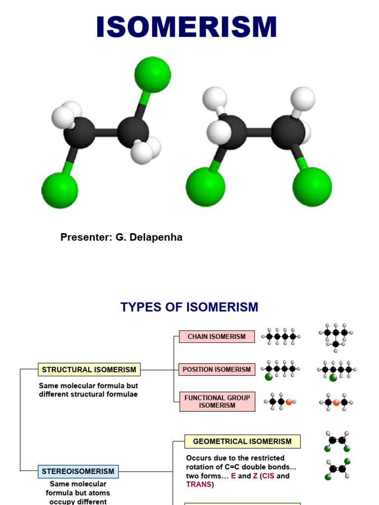 Lesson 2 Isomerism | PDF | Isomer | Chirality (Chemistry)