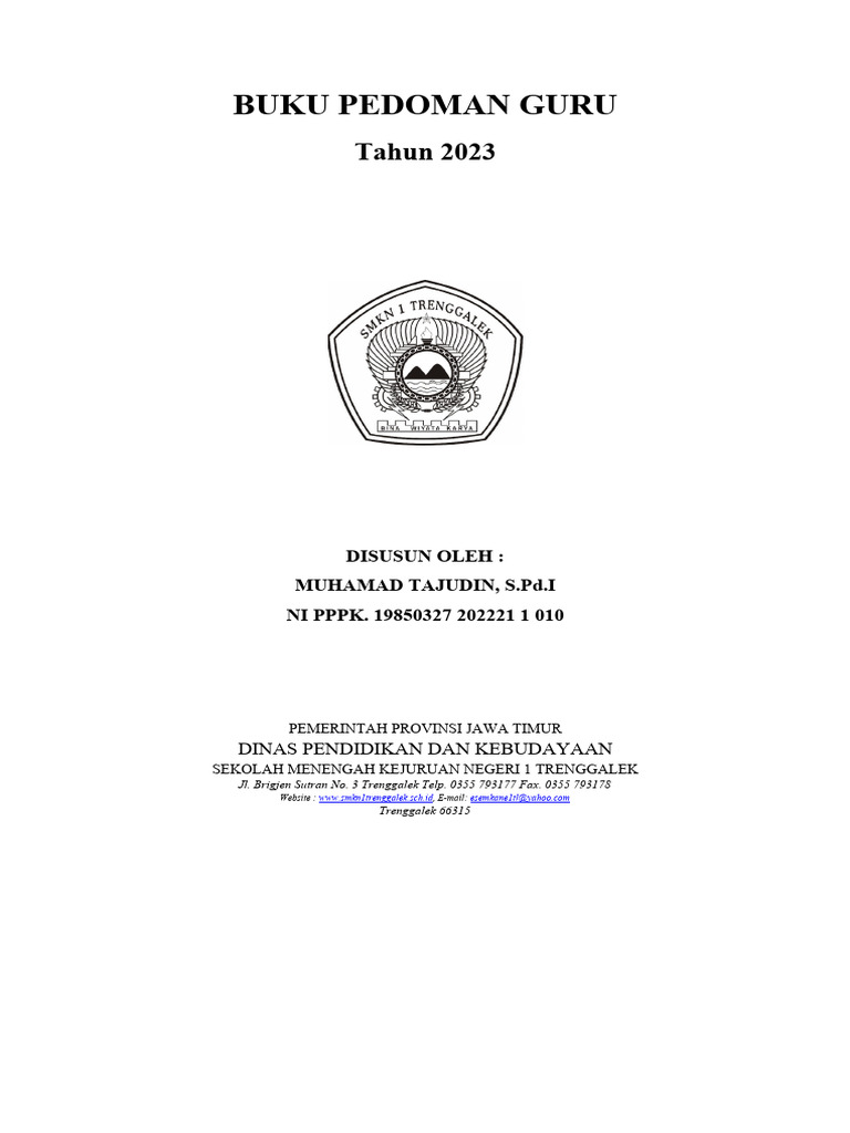 Contoh Buku Pedoman Guru | PDF