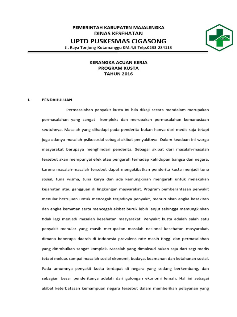 KAK Prog Kusta | PDF