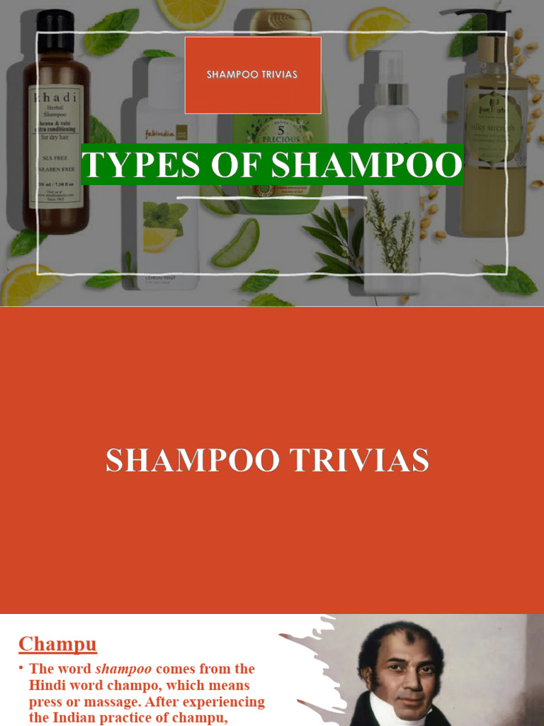 Types of Shampoo | PDF | Shampoo | Hair