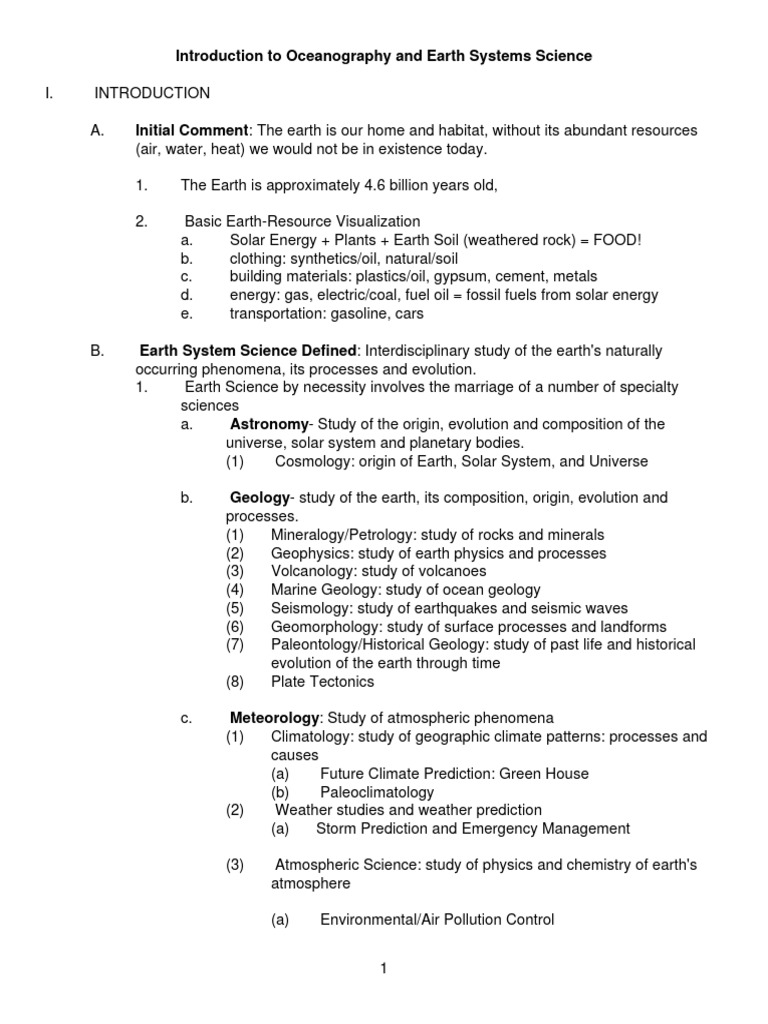Intro | PDF | Earth Sciences | Earth