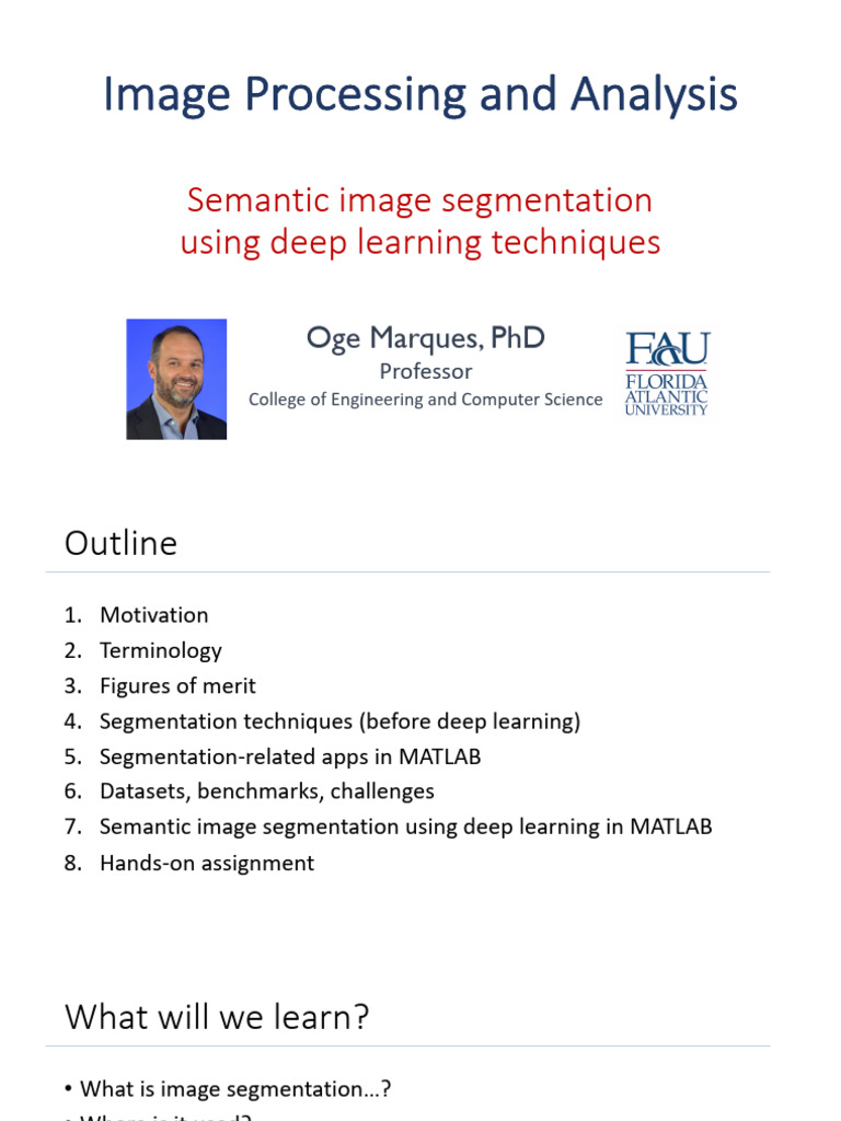 Topic2 Semantic Image Segmentation | PDF | Image Segmentation | Deep Learning