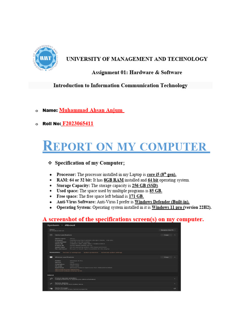 Assignments 1 | PDF | Games & Activities | Computers