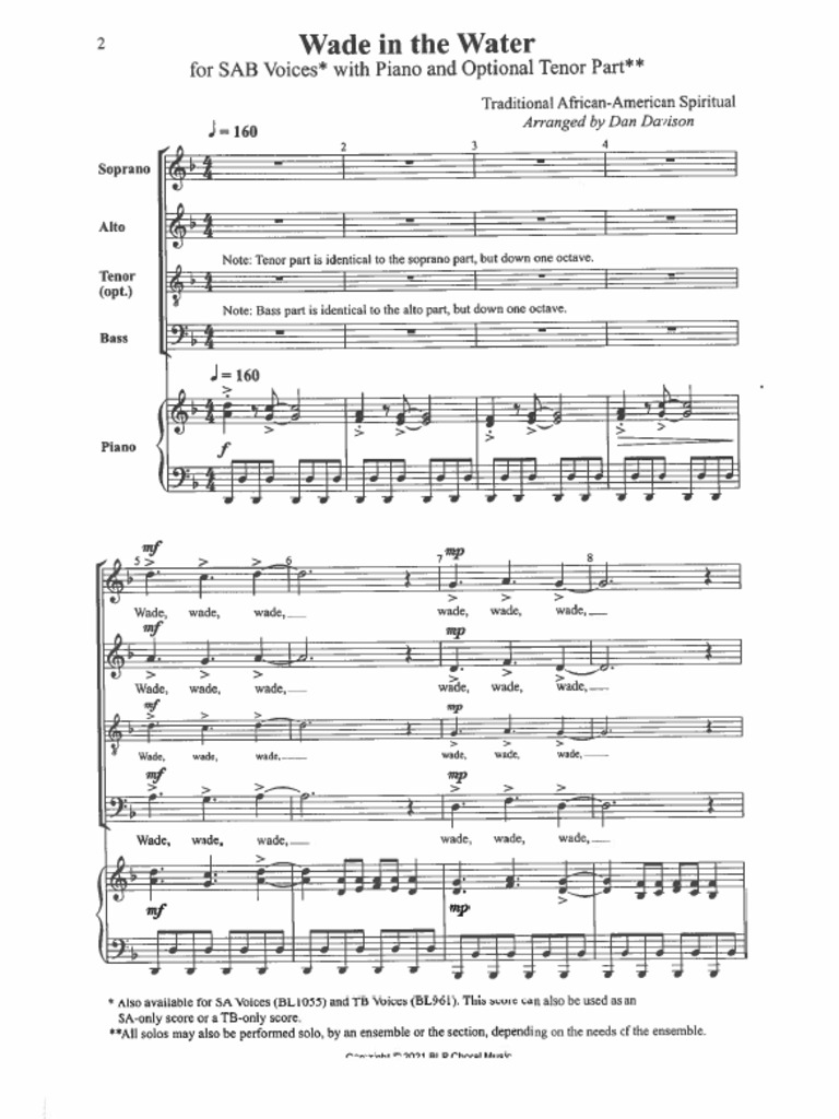 Wade in The Water - Dan Davison | PDF