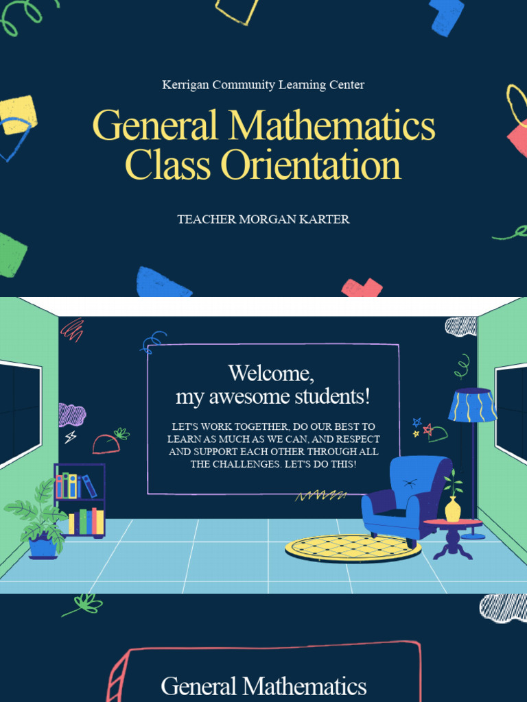 Chalkboard Mathematics Class Orientation Education Presentation | PDF | Mathematics | Function ...