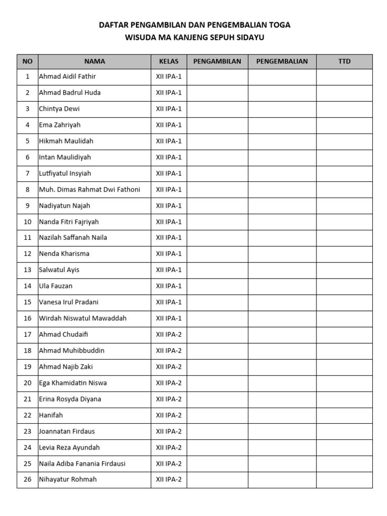 Toga 2023-2024 | PDF