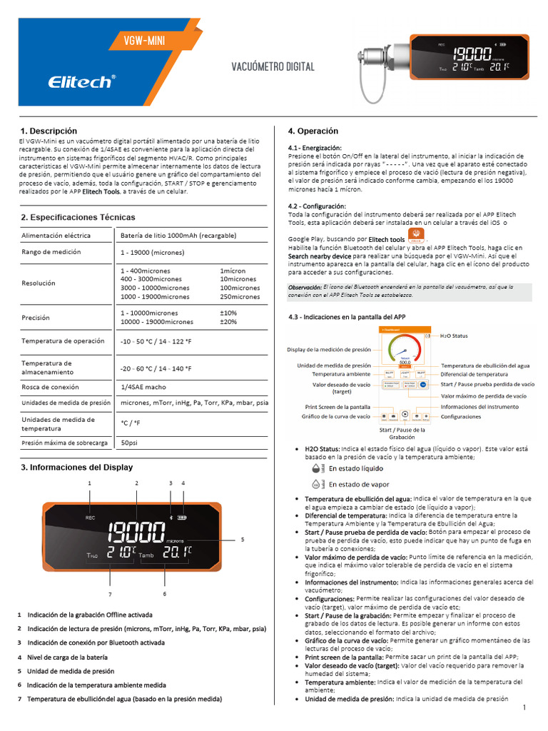 VGW Mini | PDF | Residuos | Temperatura
