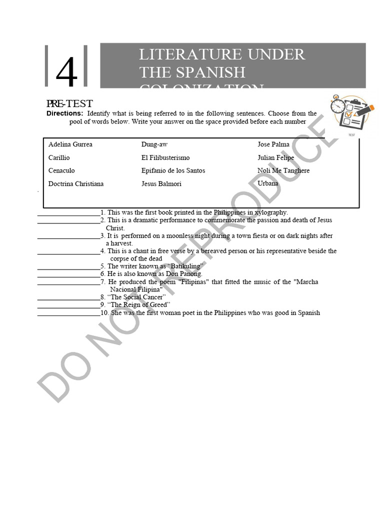 SPLE Midterm Lesson 1 Literature Under Spanish Colonization | PDF | History
