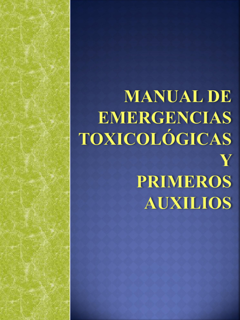Emerg. Tox. y PP - Aa | PDF | Herida | Primeros auxilios