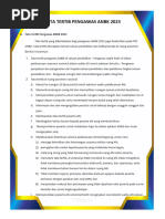 Tata Tertib Peserta Anbk 2025 | PDF