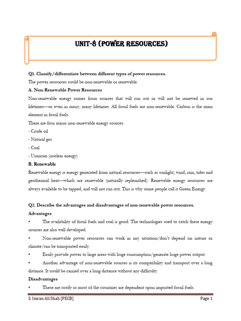 Power Resources | PDF | Wind Power | Coal