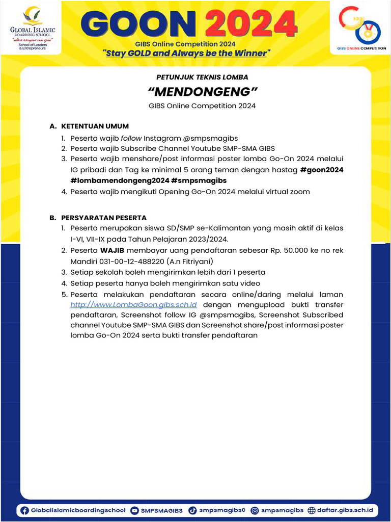 Juklak Juknis Mendongeng 2024 GOON | PDF