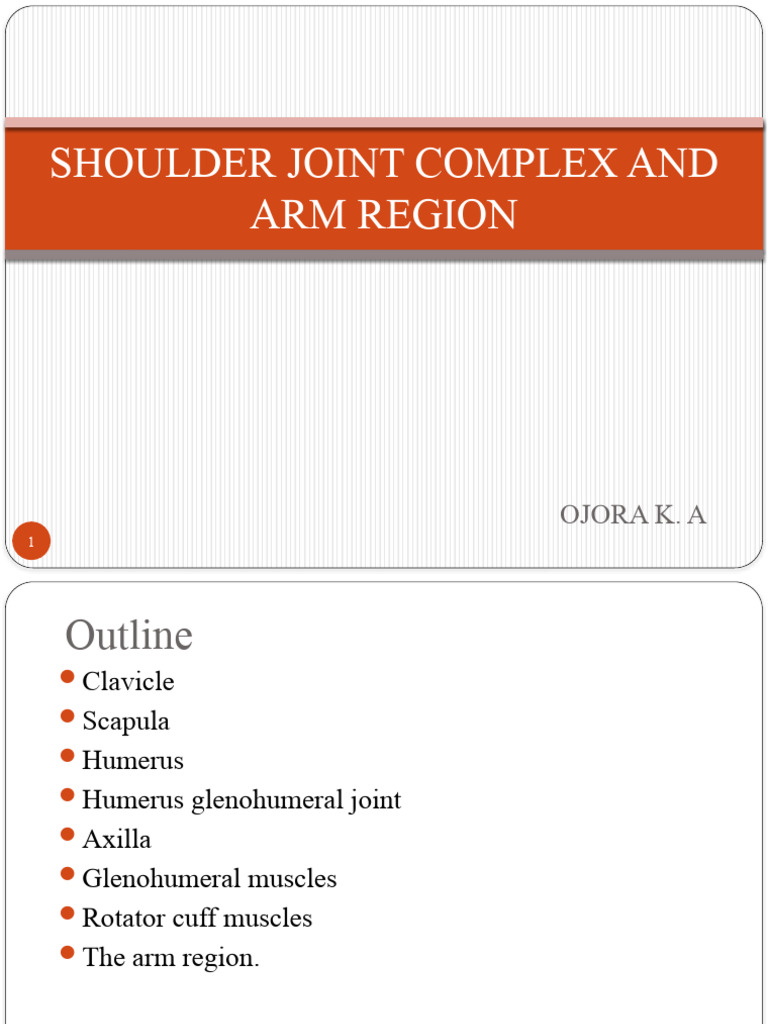 Shoulder Joint Complex and Arm Region | PDF | Arm | Shoulder