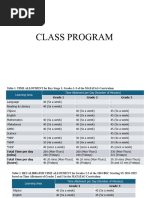 Class Program Matatag Grade 1 | PDF