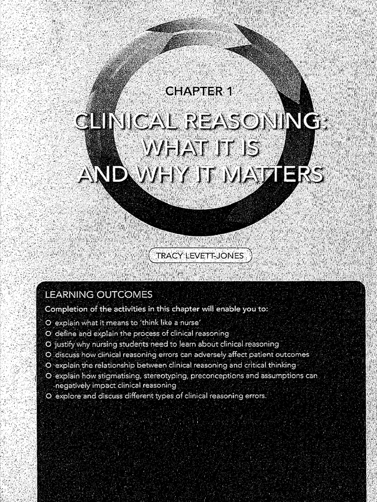 Clinical Reasoning in Nursing Explained | PDF | Bias | Nursing
