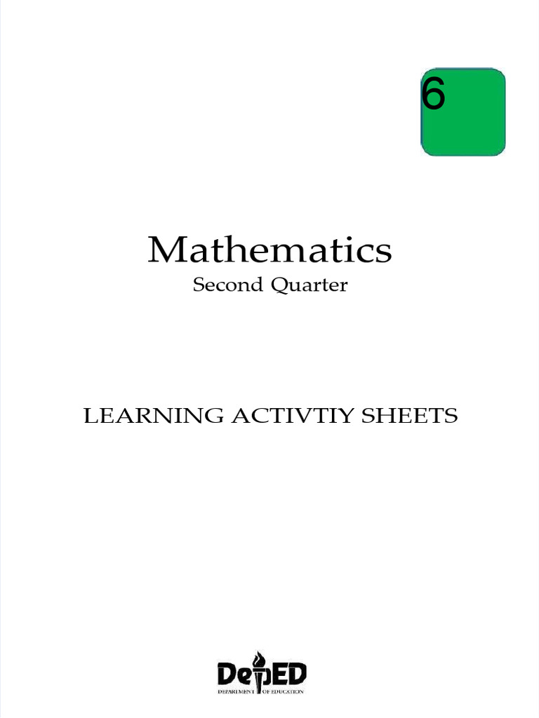 PDF Grade 9 q2 Mathematics Las | PDF | Mathematics | Elementary Mathematics