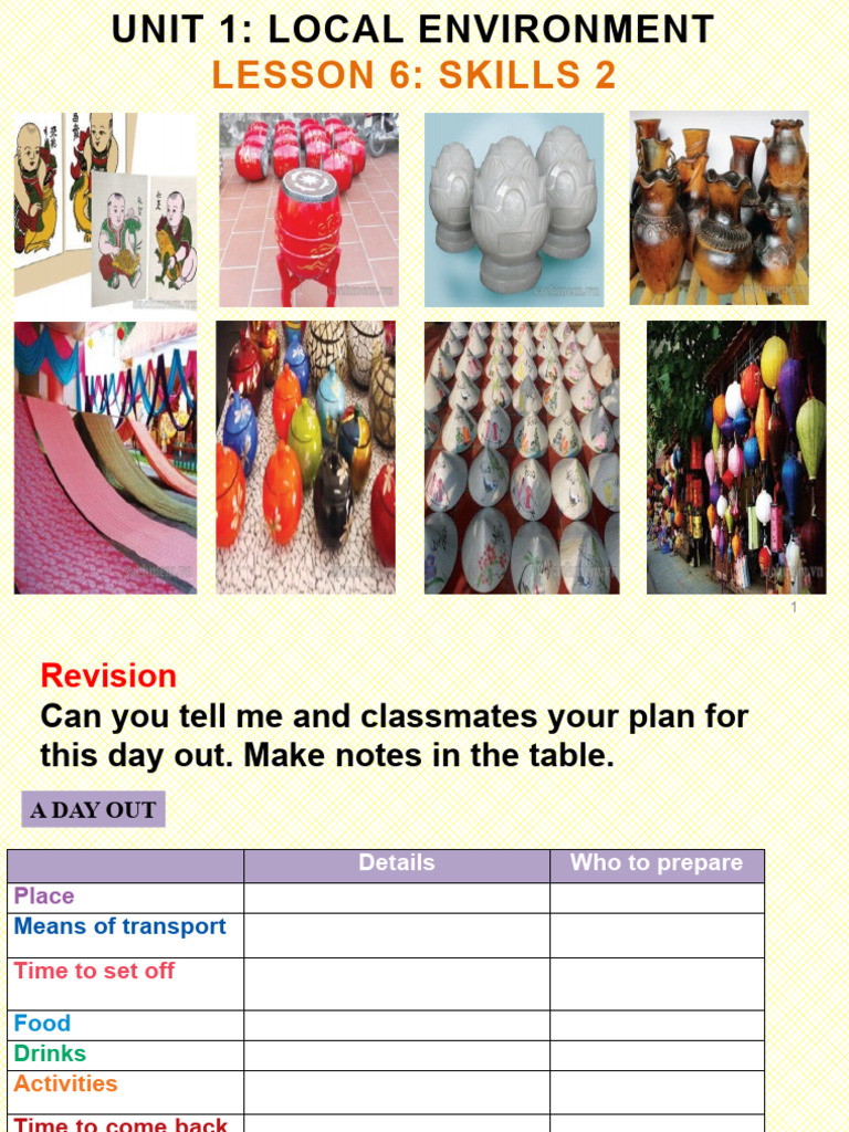 Anh 9 Mvi Unit 1 Local Environment Lesson 6 Skills 2 | PDF