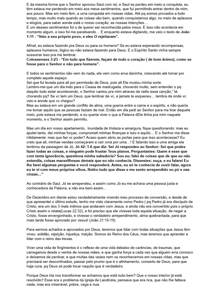 Estudo Da Máscara Da Falsa Modéstia - Documentos Google | PDF ...