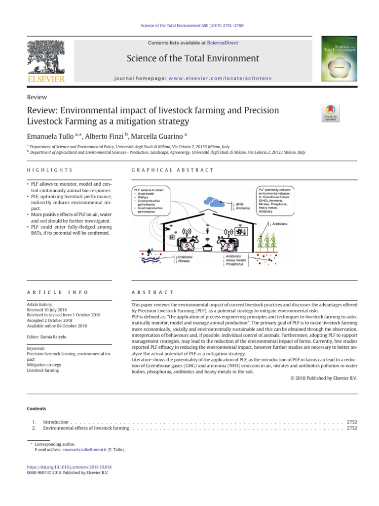 14.review Environment Impact of Livestock Farming and Precision | PDF ...
