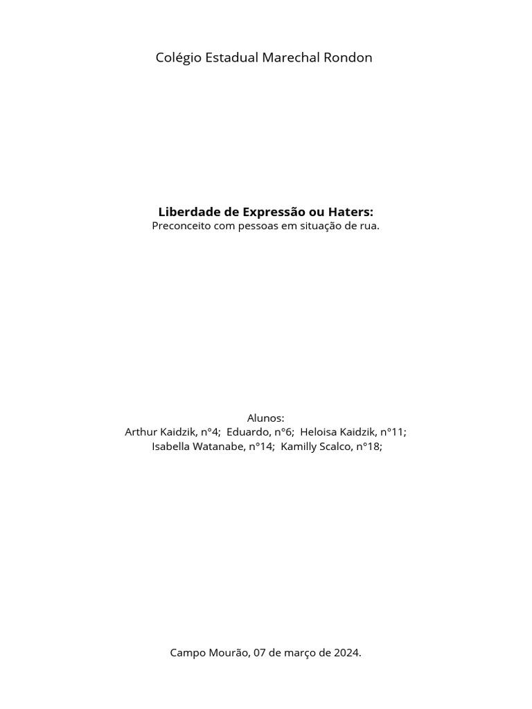 Isabella Yumi Piccin Watanabe | PDF | Empatia