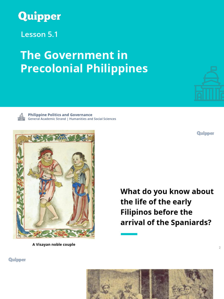 Unit 5.1 Precolonial Government 1 | PDF | Philippines | Southeast Asia