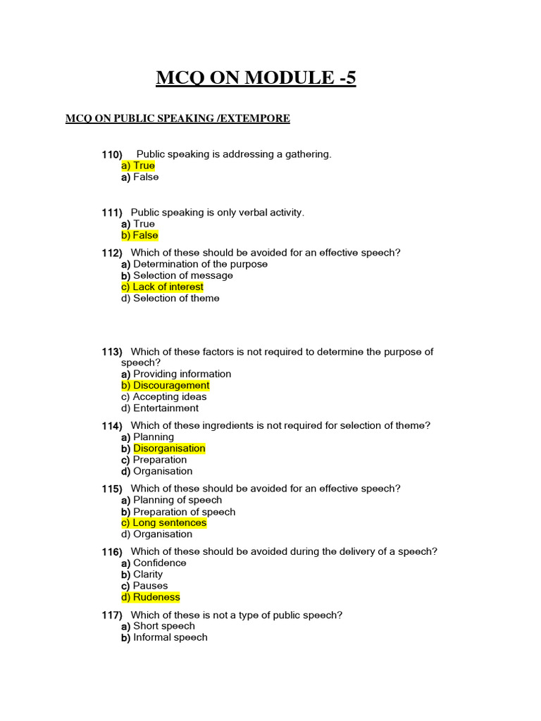 QB-MCQ On Module 5 | PDF | English Language | Vowel