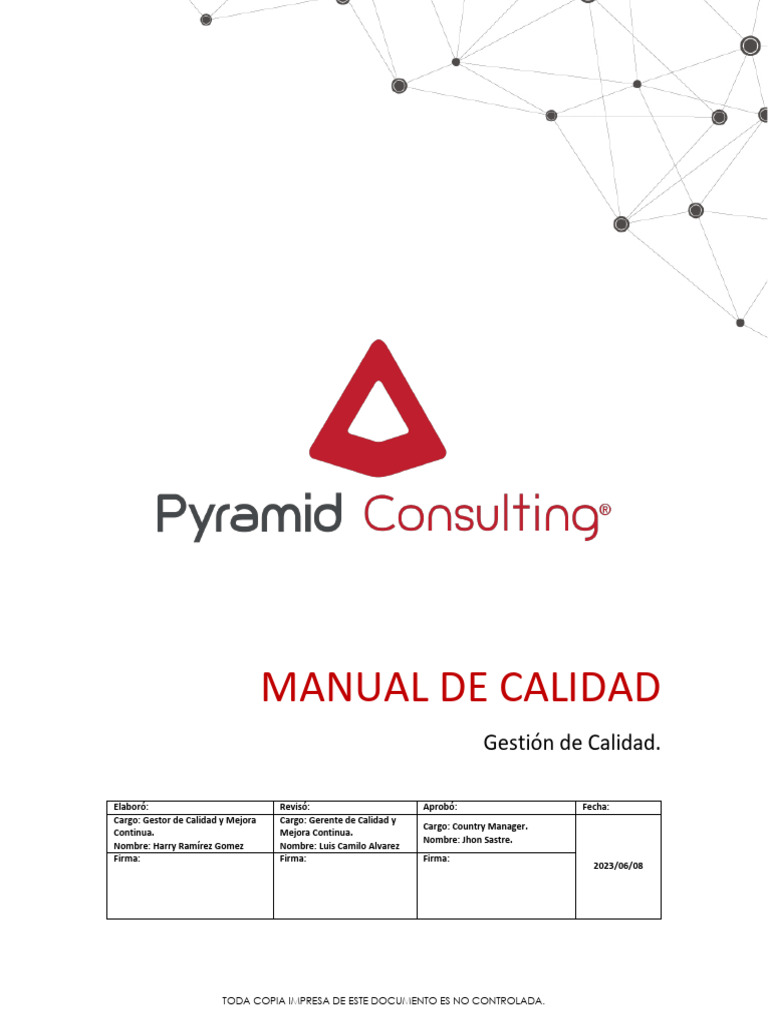 Ejemplo de Manual de Calidad | PDF | Calidad (comercial) | Sistema de manejo de calidad