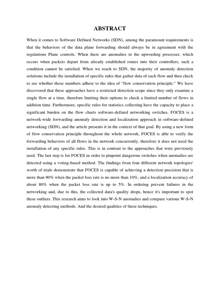 Network-Wide Forwarding Anomaly DEtection and Localization in Software Defined Network | PDF ...