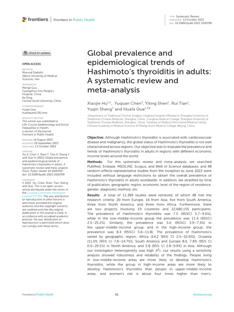 Global Prevalence and Epidemiological Trends of Ha | PDF | Systematic ...