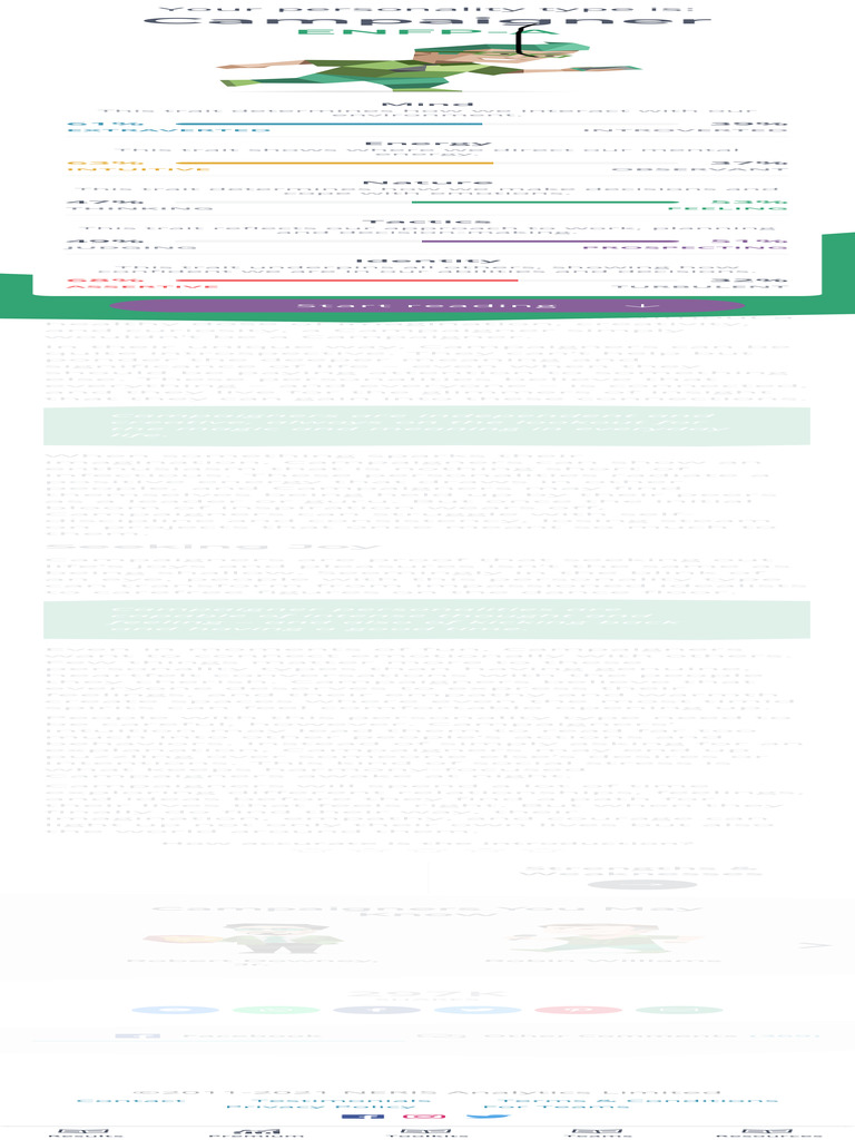 Introduction Campaigner (ENFP) Personality 16personalities | PDF ...