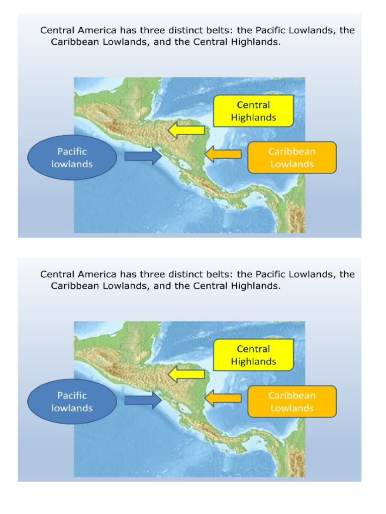 Central America Physical Map | PDF