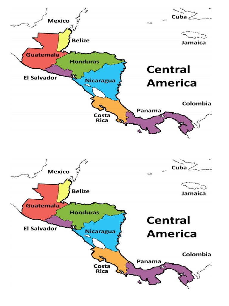 Central America Political Map | PDF