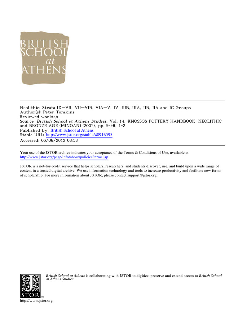 Tomkins 2007b | PDF | Crete | Neolithic