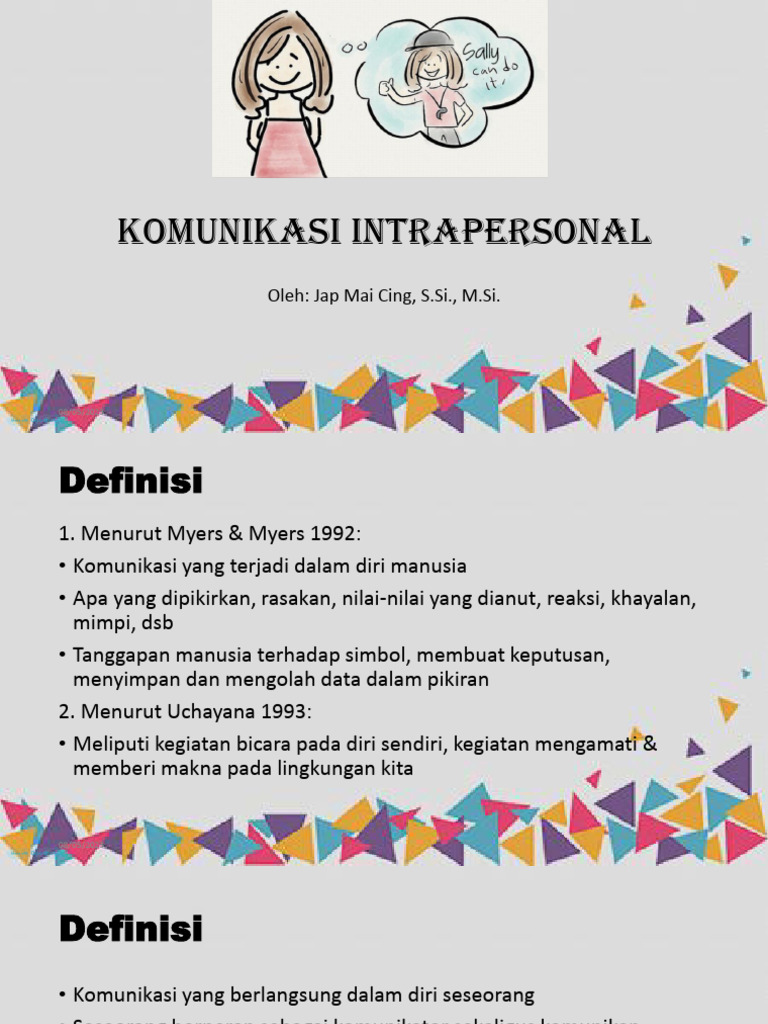 Komunikasi Intrapersonal 2023 | PDF