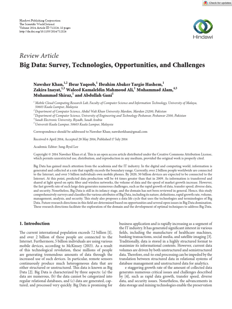 The Scientific World Journal 2014 Khan Big Data Survey