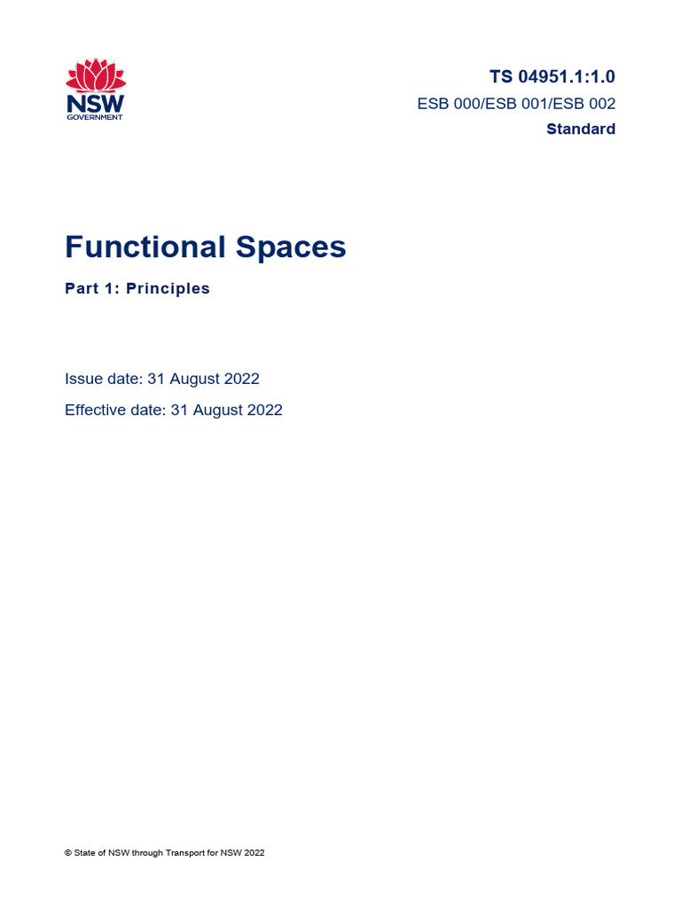 Functional Spaces Design Principles Guide | PDF | Transport | Risk