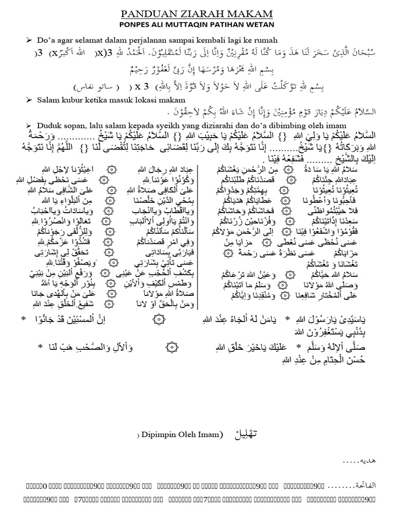 Panduan Ziaroh | PDF