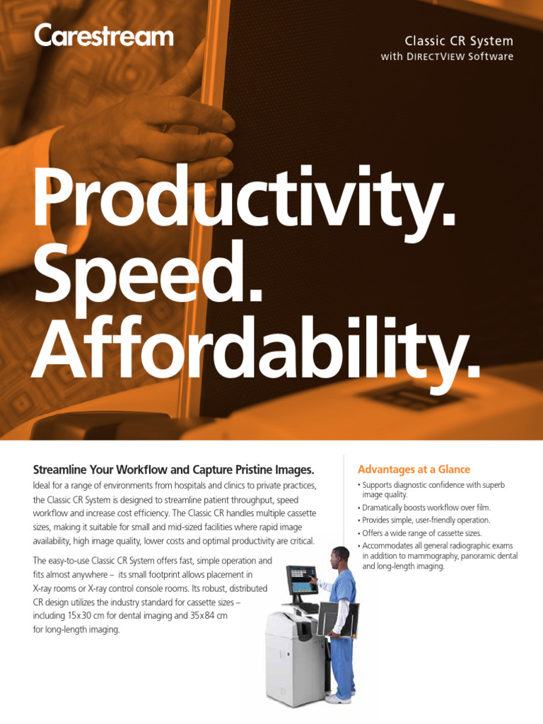 Sell Sheet Classic CR Directview LTR Lowres 202206 | PDF | Mammography ...