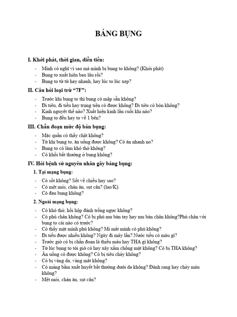 Báng B NG - N I Tiêu Hóa | PDF