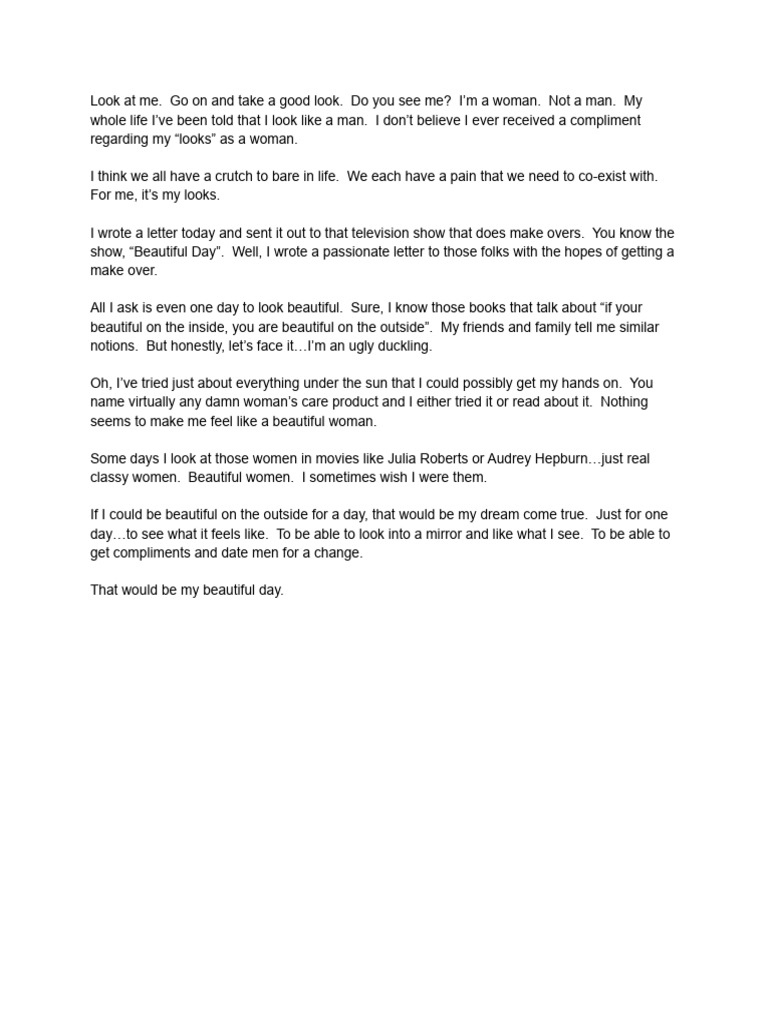 Monologue | PDF | Self-Improvement | Lifestyle