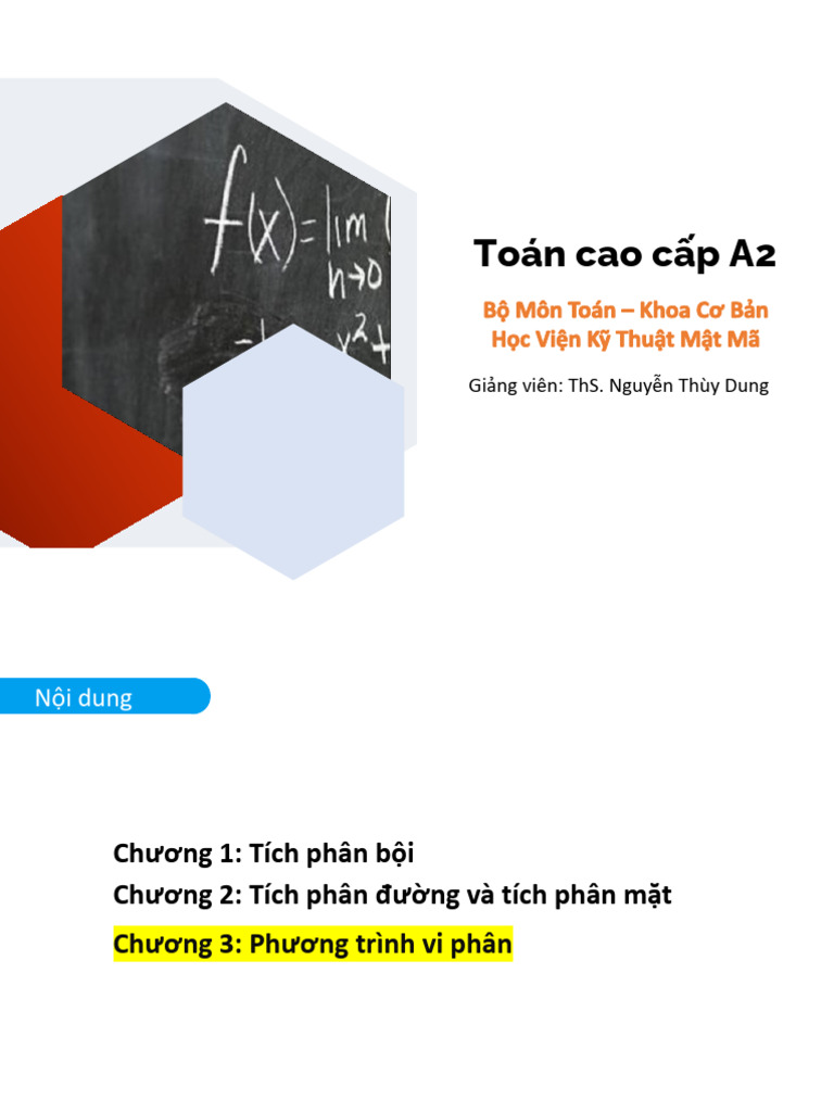 Toan Cao Cap A2 - C3 | PDF