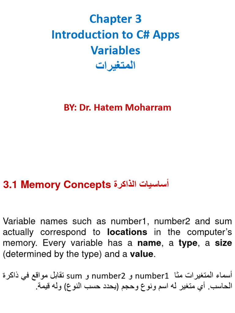 C Chapter 3 DR - Hatem | PDF