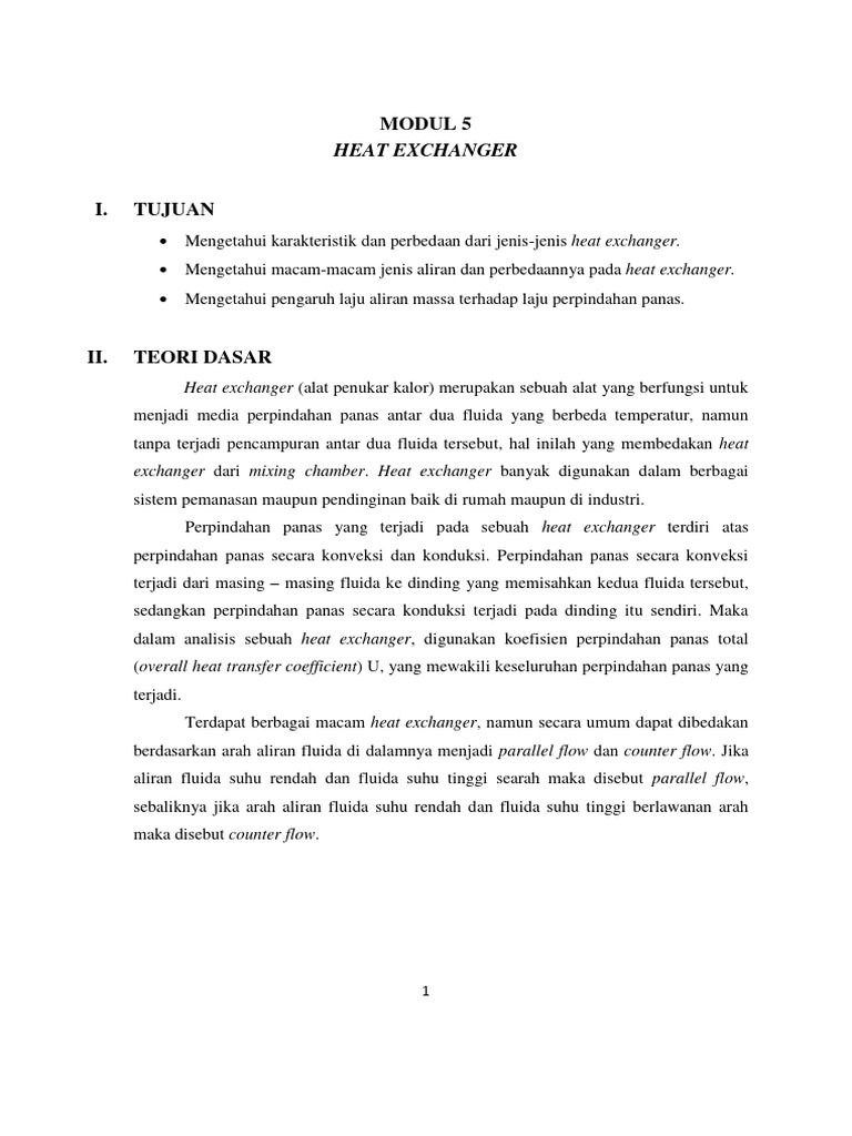 Modul Heat Exchanger TME 344 | PDF