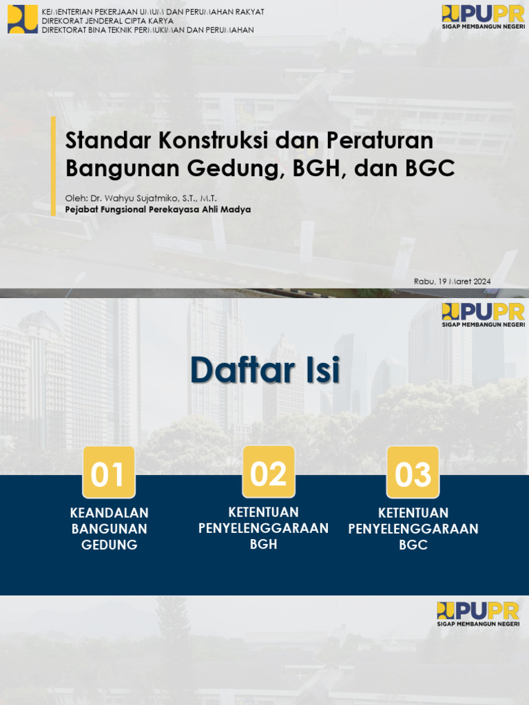 Standar Konstruksi & Peraturan BG | PDF