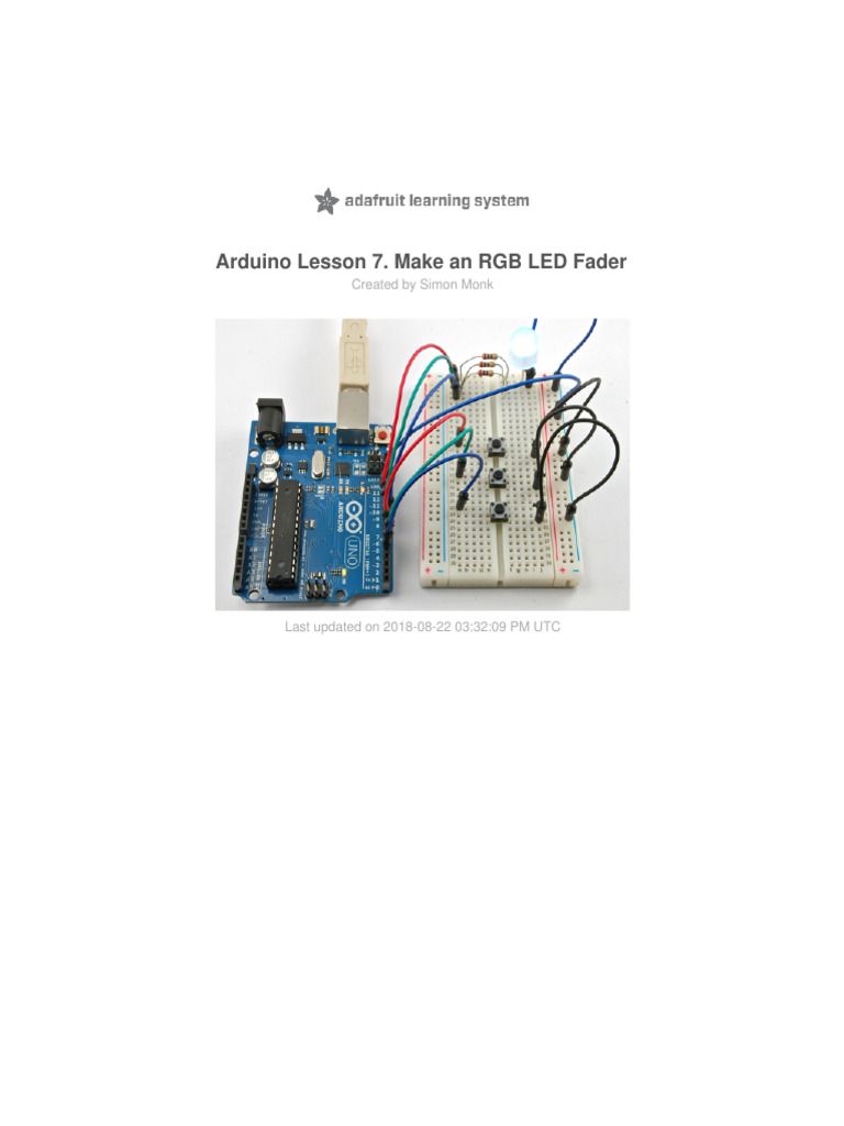 Adafruit Arduino Lesson 7 Make An Rgb Led Fader Pdf Arduino Electricity 6714