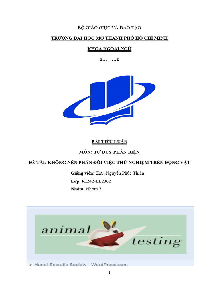 Tiểu Luận Tdpb Nhóm 7 | PDF