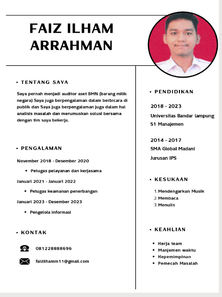 Resume Faiz | PDF