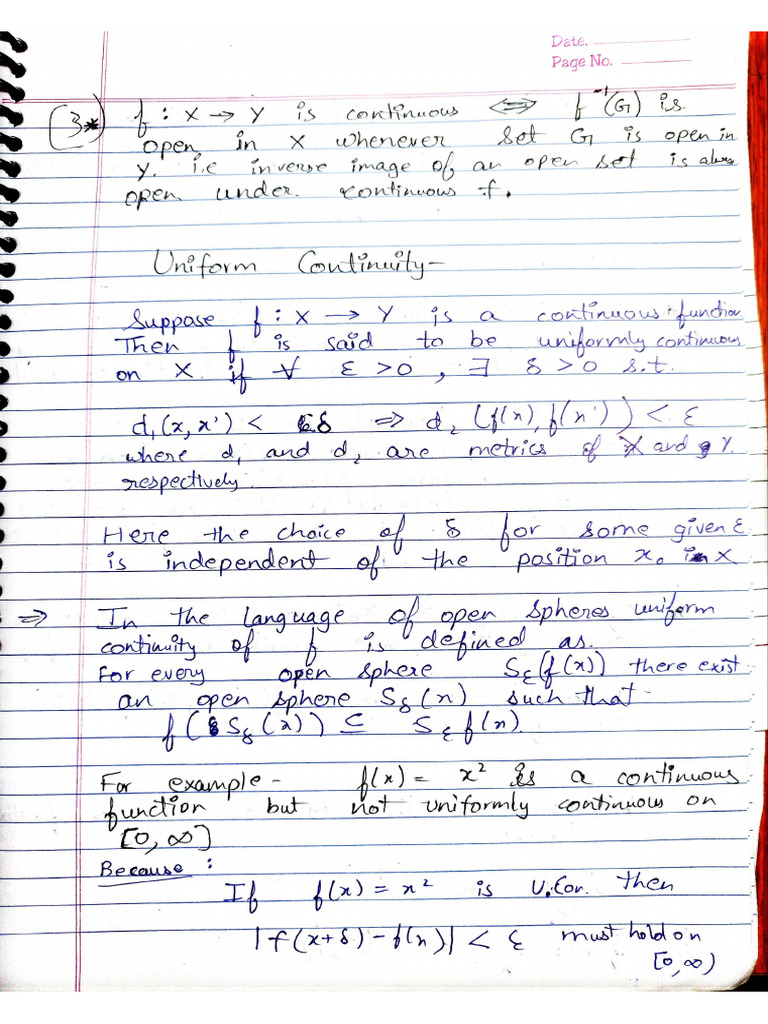Uniform Continuity | PDF
