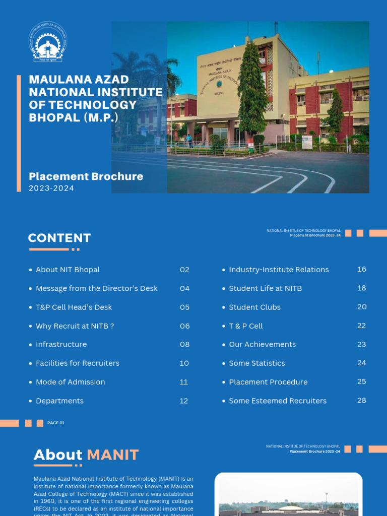 Placement Brochure MANIT 2023-24 | PDF | Art