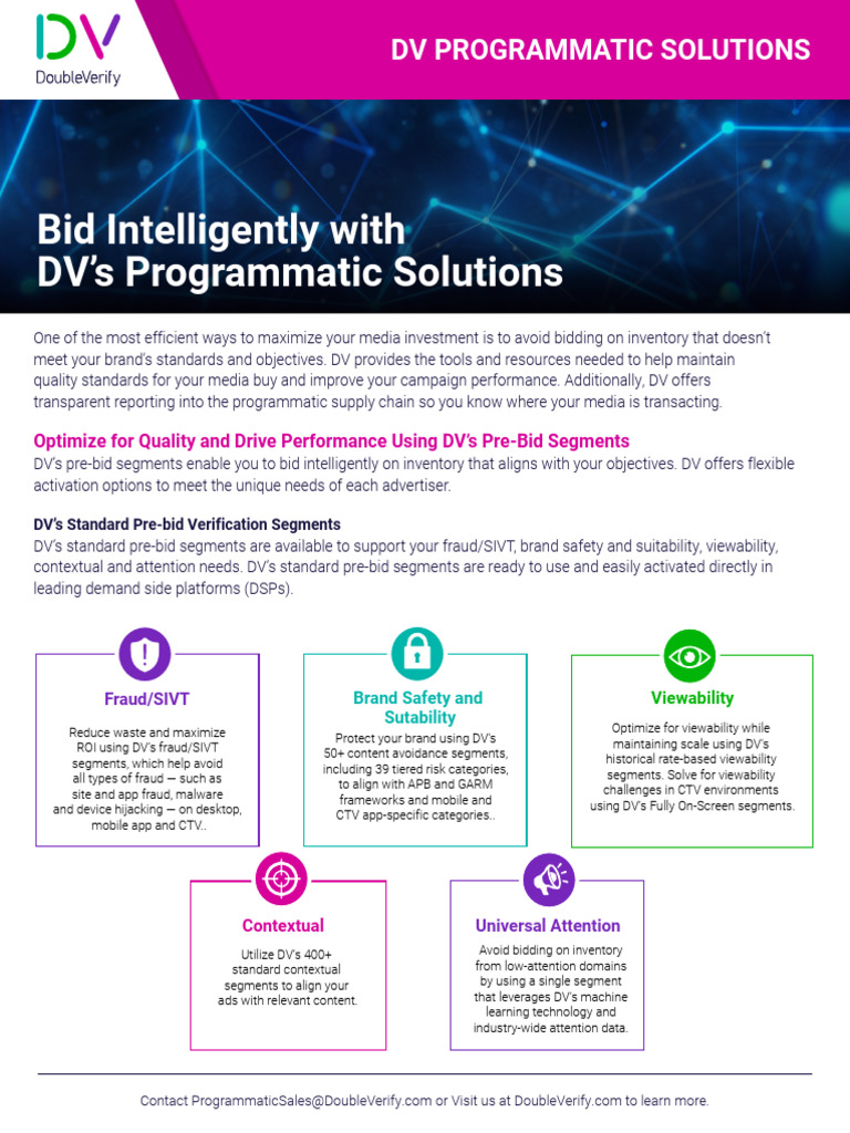 DV Programmatic Solutions | PDF | Brand | Mobile App